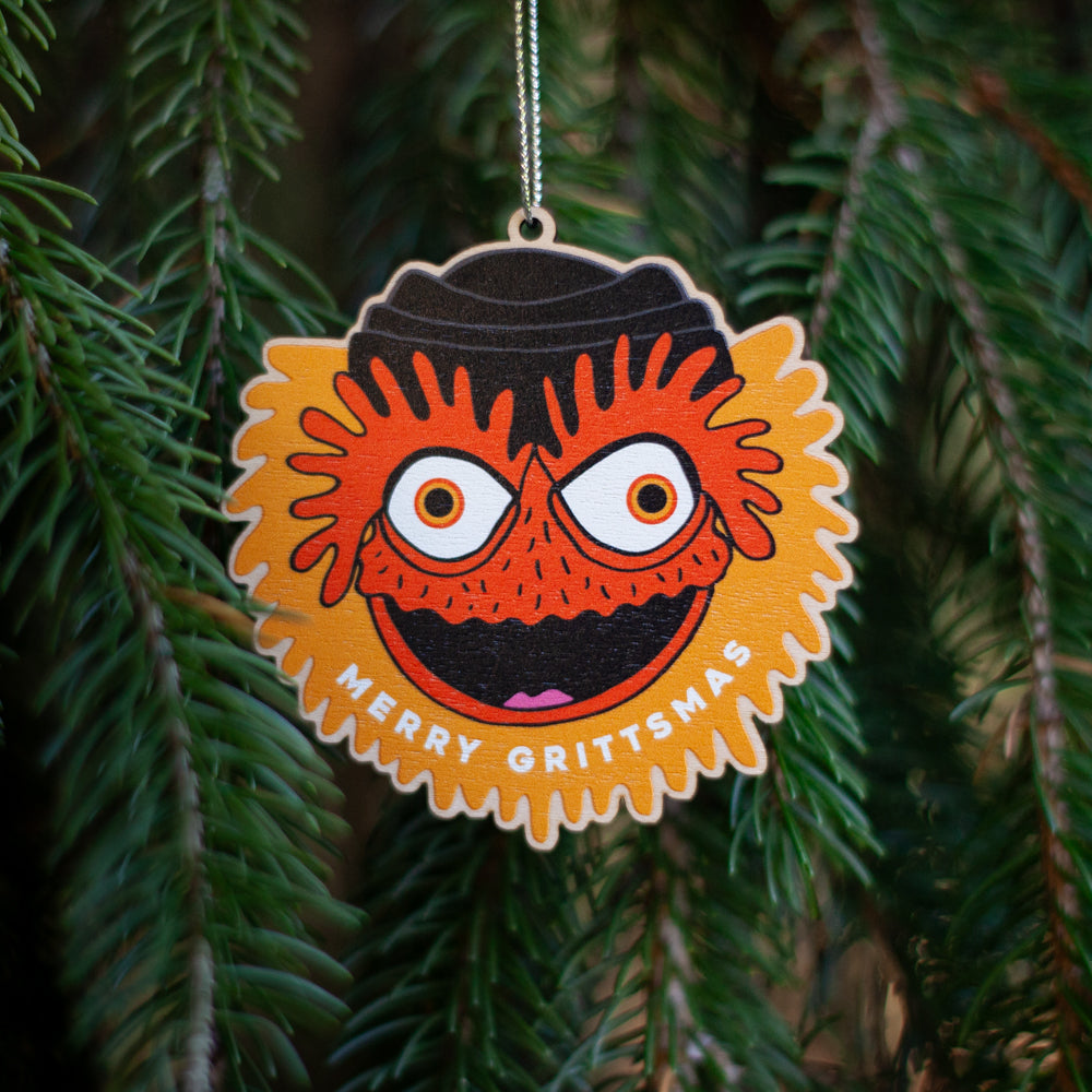Philadelphia Christmas ornament, Gritty holiday ornament, Gritty tree ...