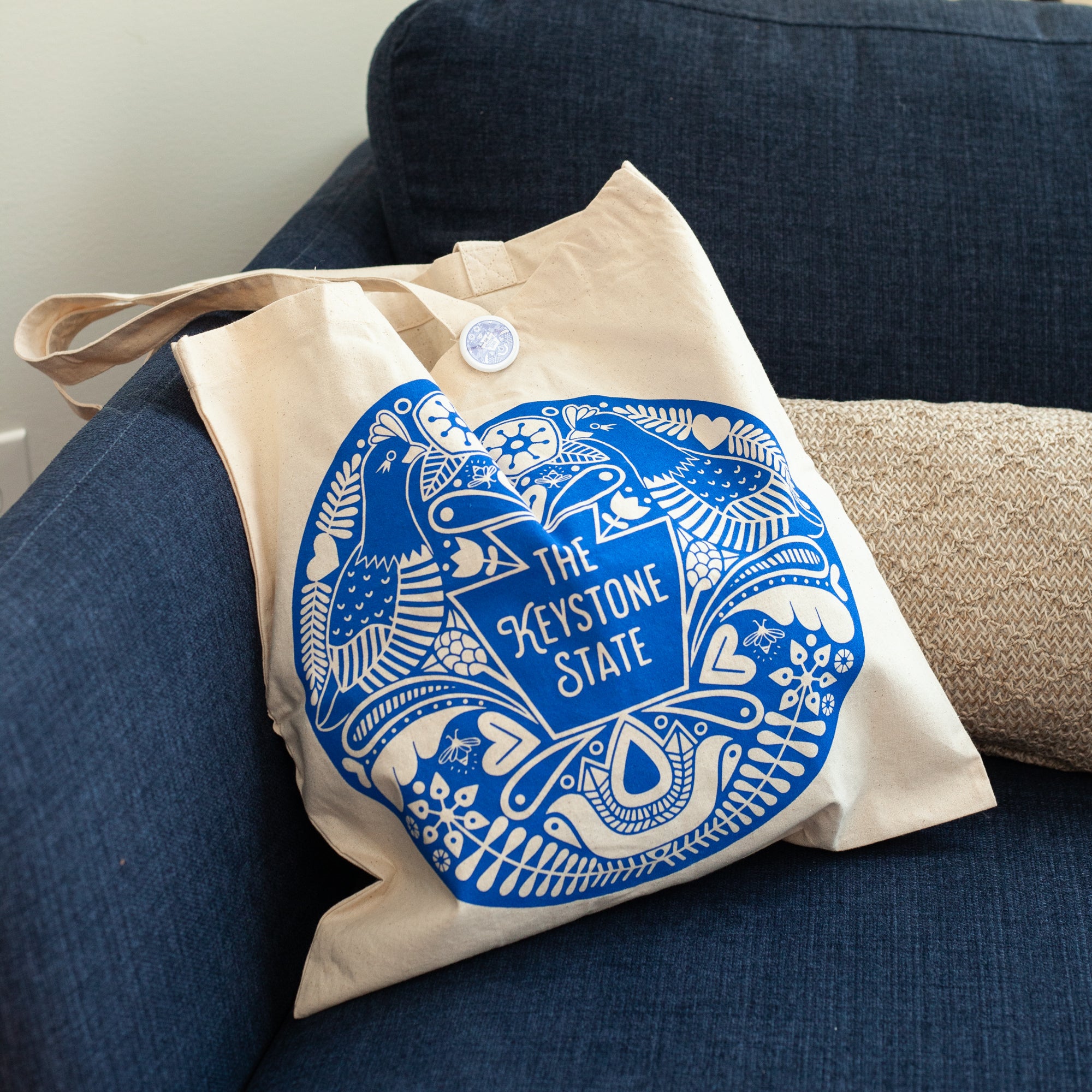 Pennsylvania tote bag, The Keystone State souvenir featuring Pennsylva ...