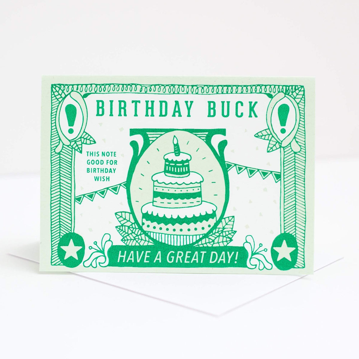 birthday buck, dollar bill birthday card, all-ages birthday card ...