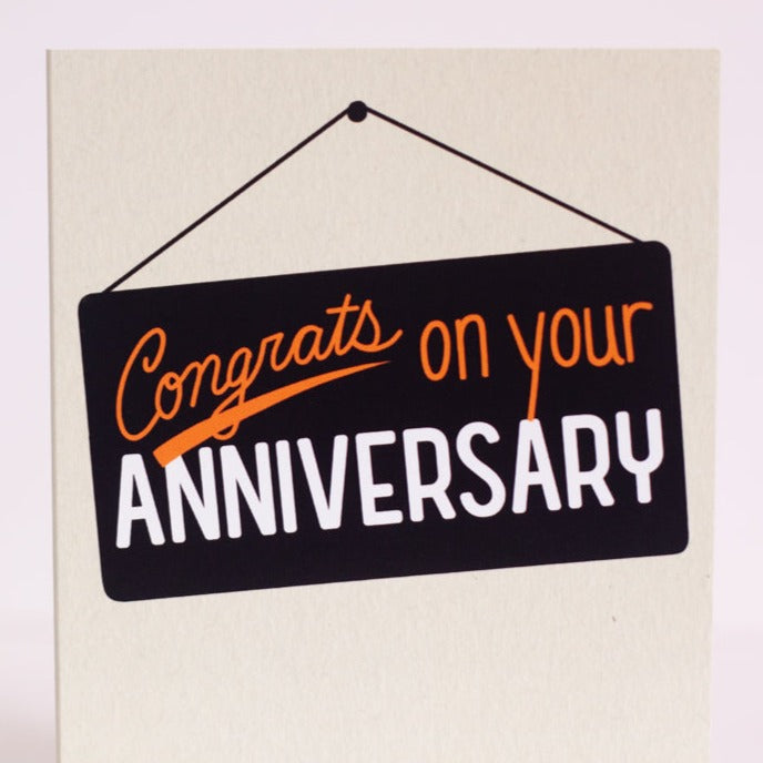 anniversary congratulations card, simple anniversary card, card for we ...