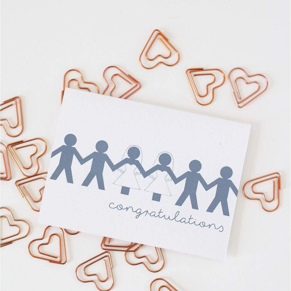 lgbtq wedding congratulations card, card for brides gay wedding card ...