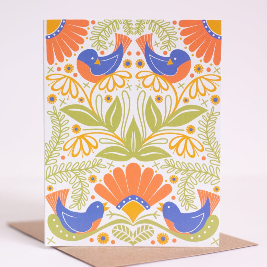 Folk Art Bird Designs