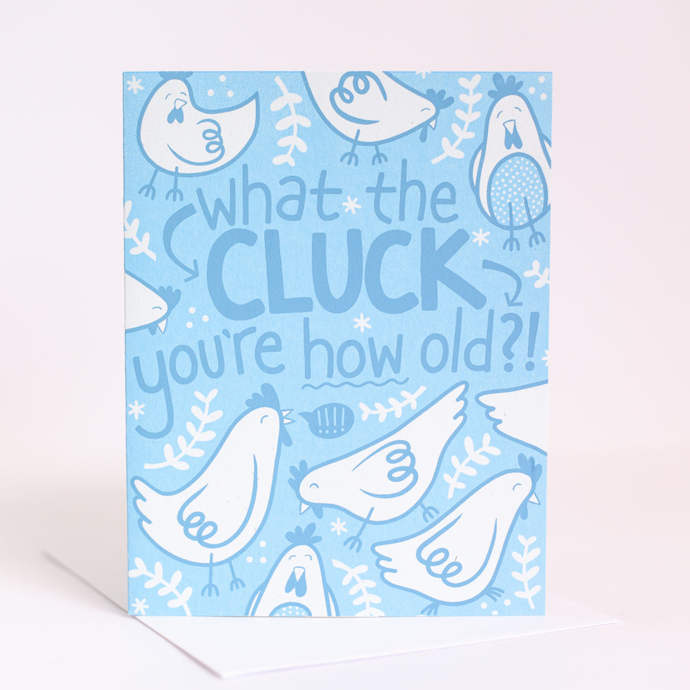 What the cluck chicken birthday card, birthday card for backyard chick ...