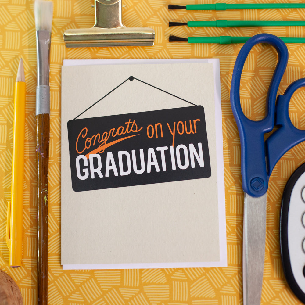 graduation congratulations card, all-ages graduation card, card for co ...