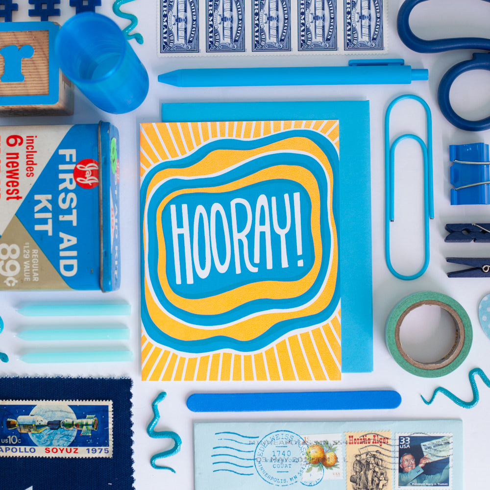 hooray congratulations card, congratulations card for any occasion, ne ...