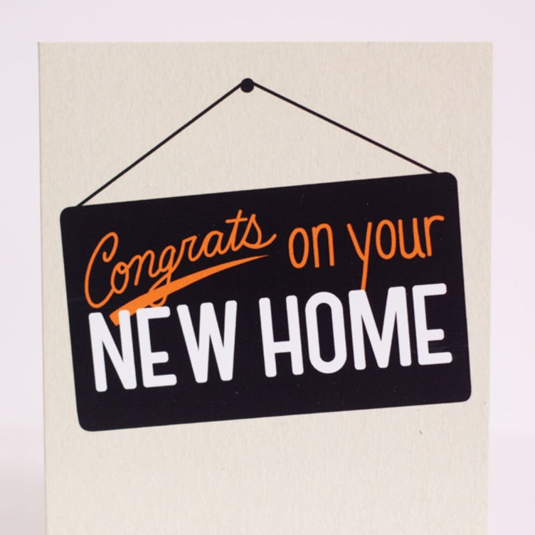 new home congratulations card, simple housewarming card, card for hous ...