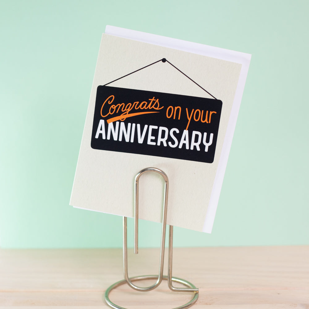 anniversary congratulations card, simple anniversary card, card for we ...