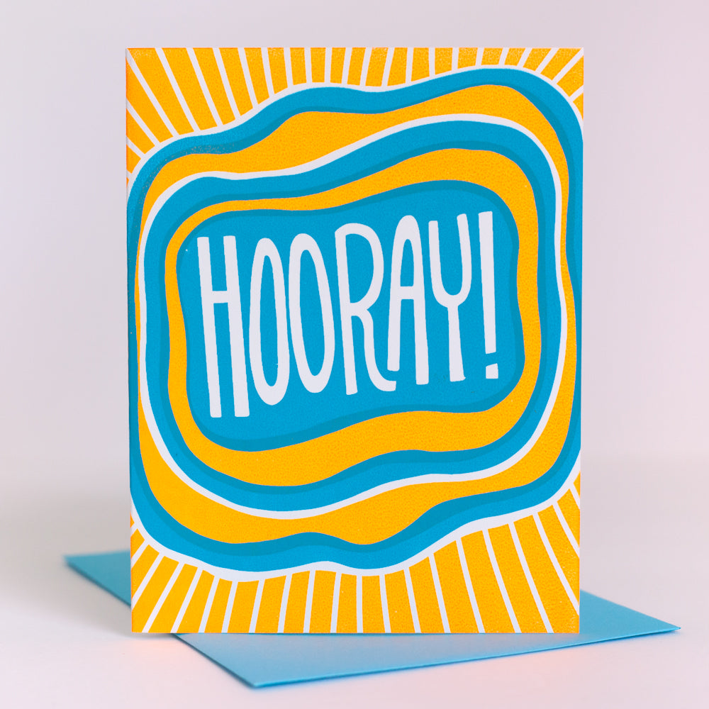 hooray congratulations card, congratulations card for any occasion, ne ...