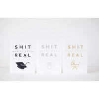 new baby card, funny congratulations card, shit just got real card ...