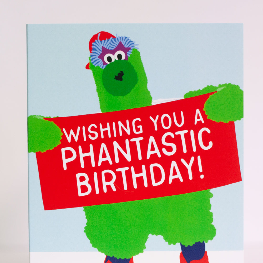 Phillie Phanatic birthday card, Phillies fan gift idea, Philadelphia g ...